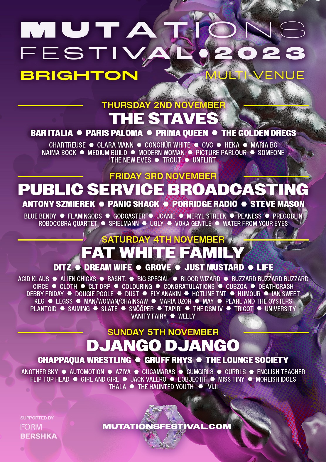 FORM announce Mutations line-up - Brighton Source